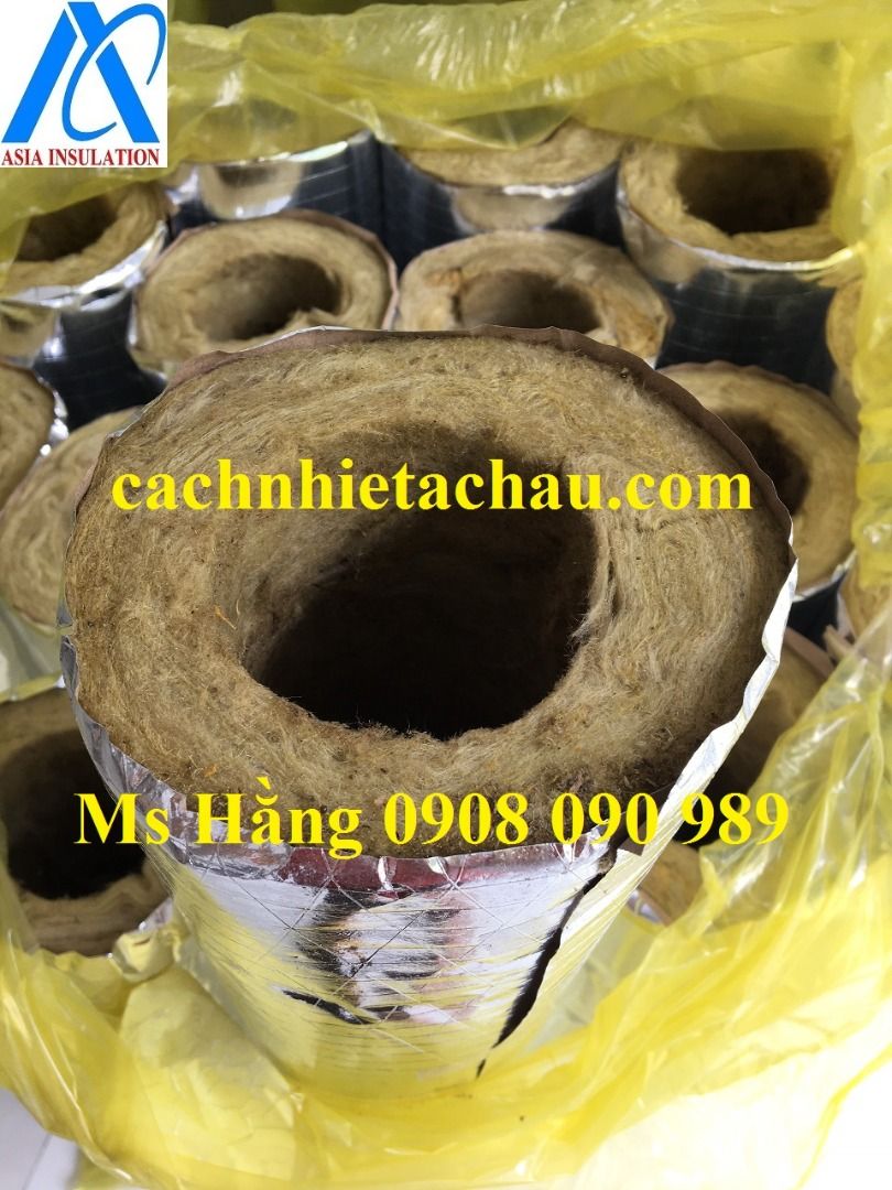 Ống bông khoáng Rockwool, ống cách nhiệt nóng
