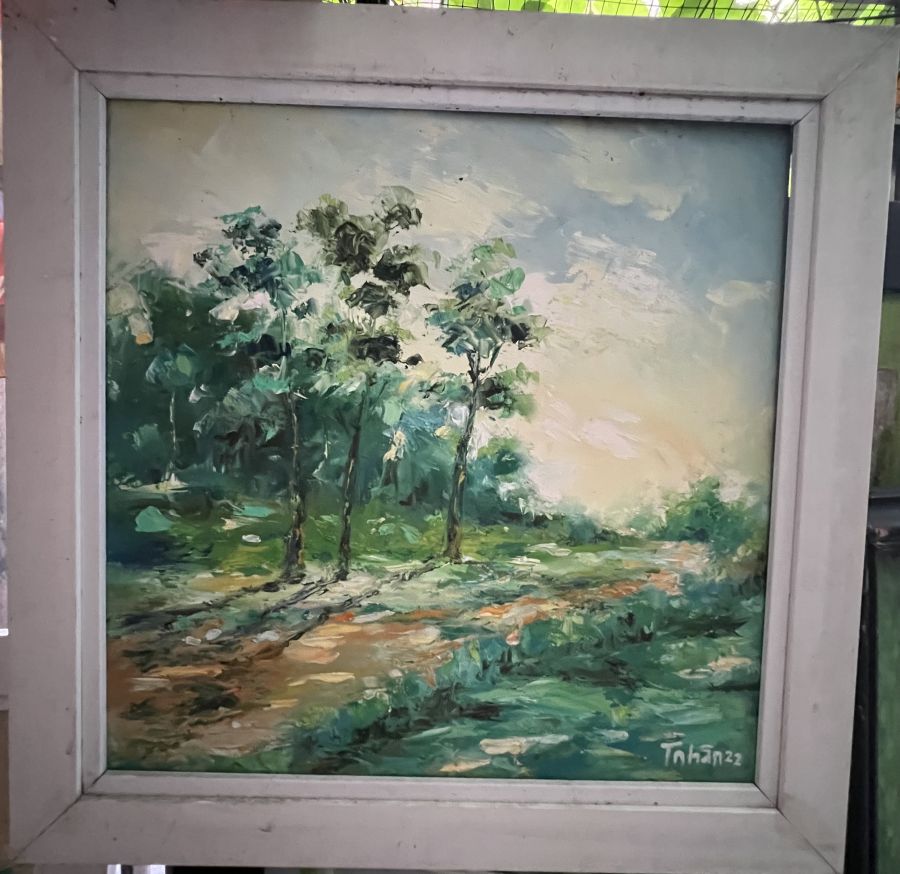 Tranh Sơn dầu Kt 50cm x 50cm chưa khung Giá 799k